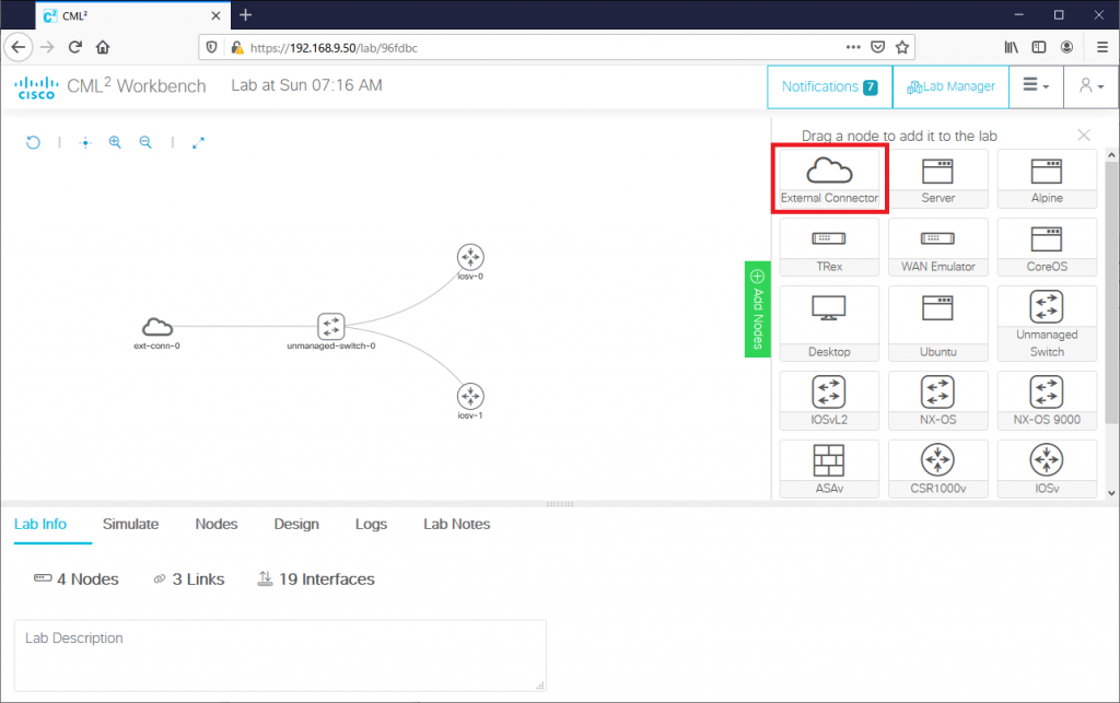 CML2 (Cisco Modeling Labs 2.0) の外部ネットワークとの接続方法 | ネットワークチェンジニアとして