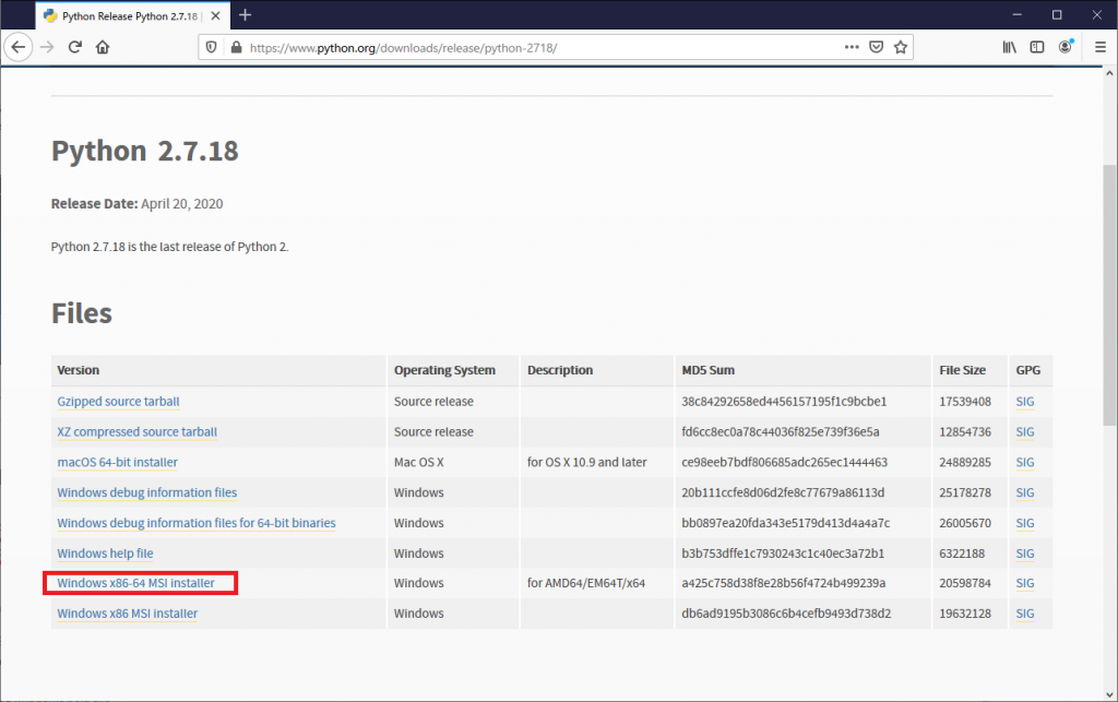 Python2のインストール – Cisco DevNetのWindows向け学習環境構築 | ネットワークチェンジニアとして