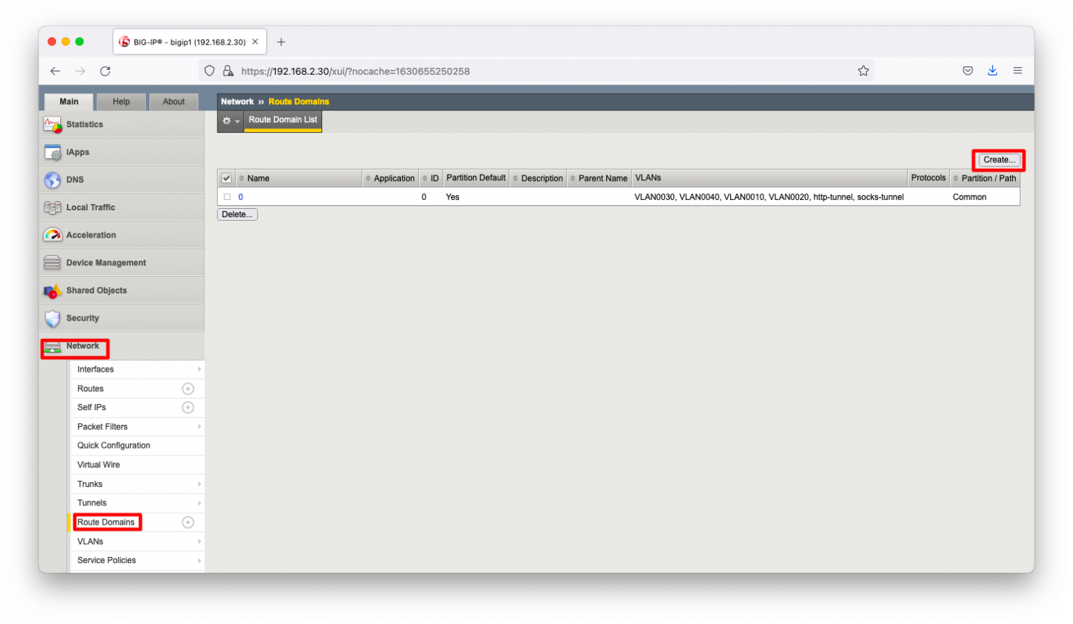 BIG-IP Route Domainによる分割 | ネットワークチェンジニアとして