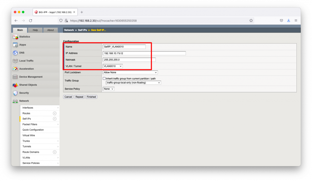 BIG-IP Route Domainによる分割 | ネットワークチェンジニアとして